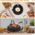 LASIEYO Mini Cooktop Induction Burner, Electric Heater Stove Round Hot ...