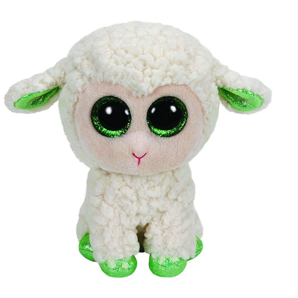 Ty Beanie Boo Lala White Lamb Medium Plush - Walmart.com