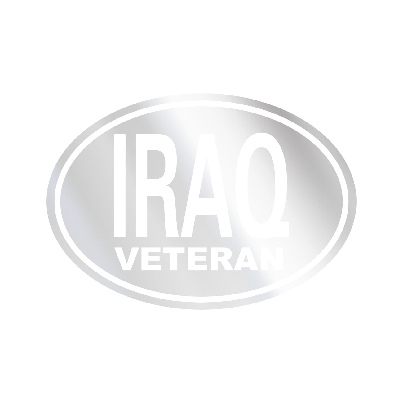 Oval Iraq Veteran Sticker Decal Die Cut - Self Adhesive Vinyl ...