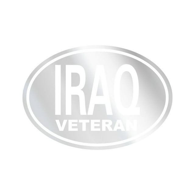 Oval Iraq Veteran Sticker Decal Die Cut - Self Adhesive Vinyl ...