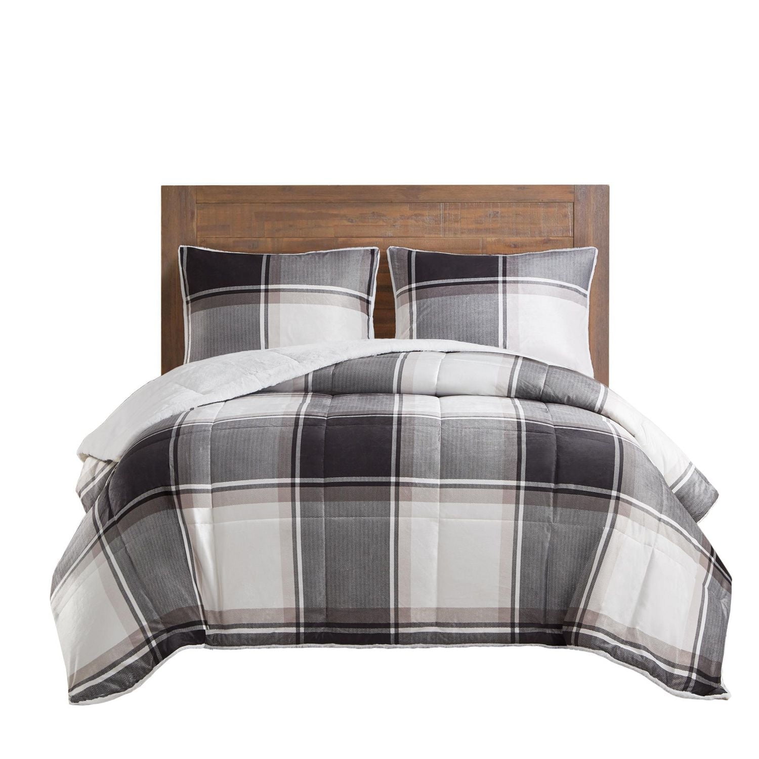 Canadiana Otto 3 Piece Reversible Comforter Set, D/Q, K - Walmart.ca