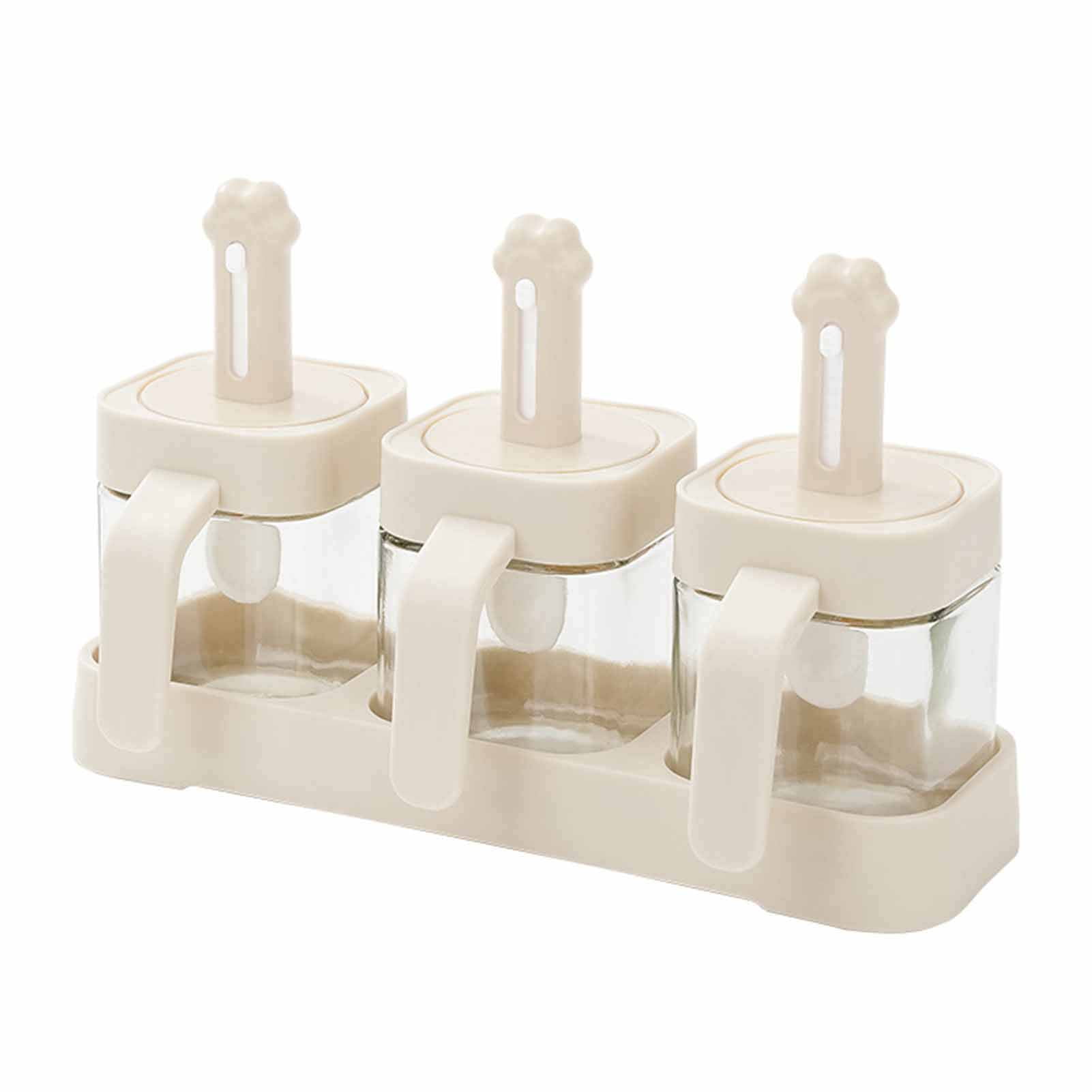 Hesroicy Adjustable Length Seasoning Jar Set - Good Sealing - Moisture ...