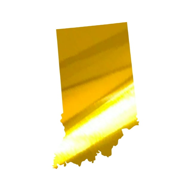 Indiana Shaped Sticker Decal Die Cut - Self Adhesive Vinyl - Weatherproof - Made in USA - Many ...