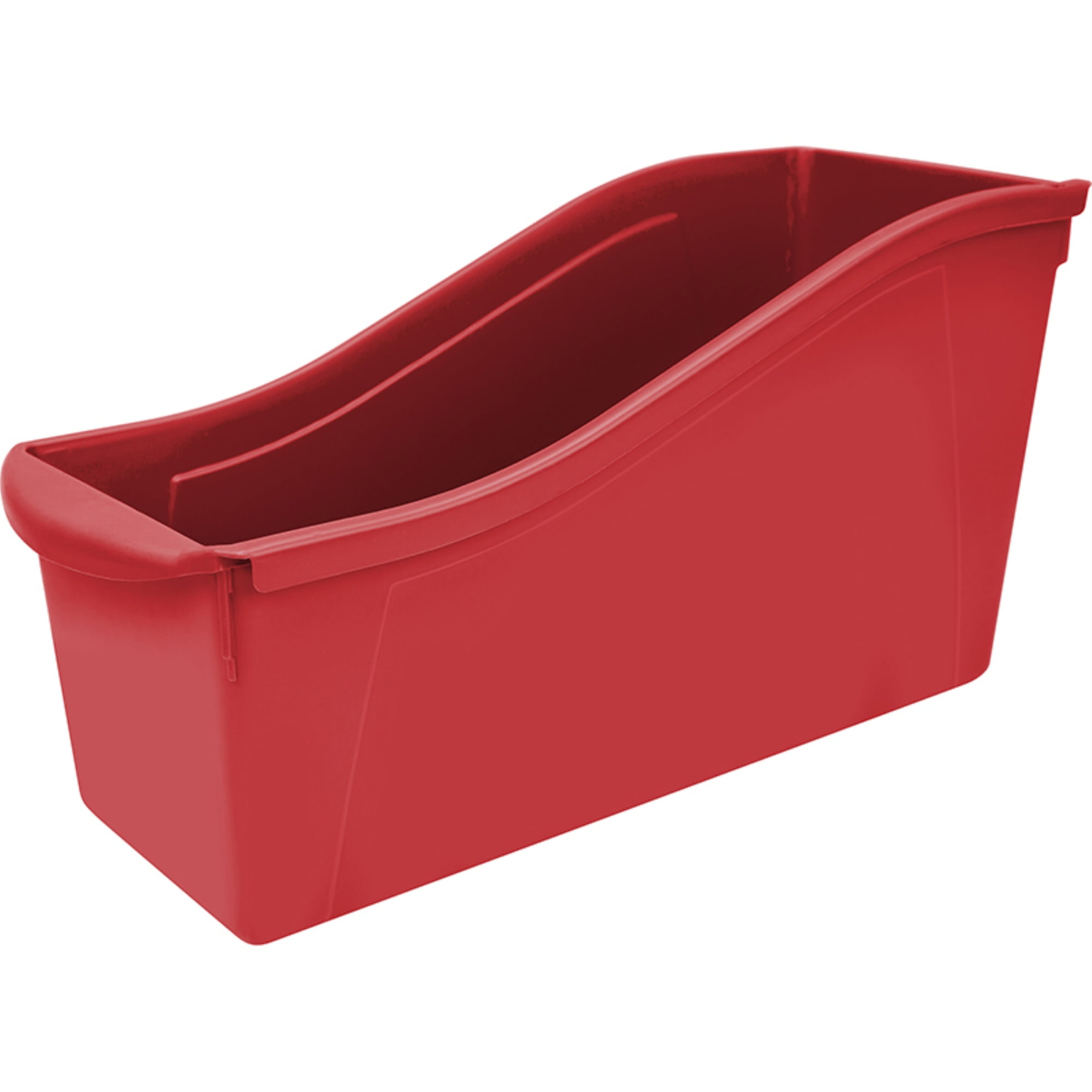Storex Large Plastic Book and Magazine Bin, Red, 6-Pack - Walmart.com