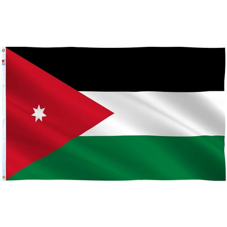 Jordan Flag 3x5 Ft Outdoor Large, Moderate-Outdoor Both Sides Heavy ...