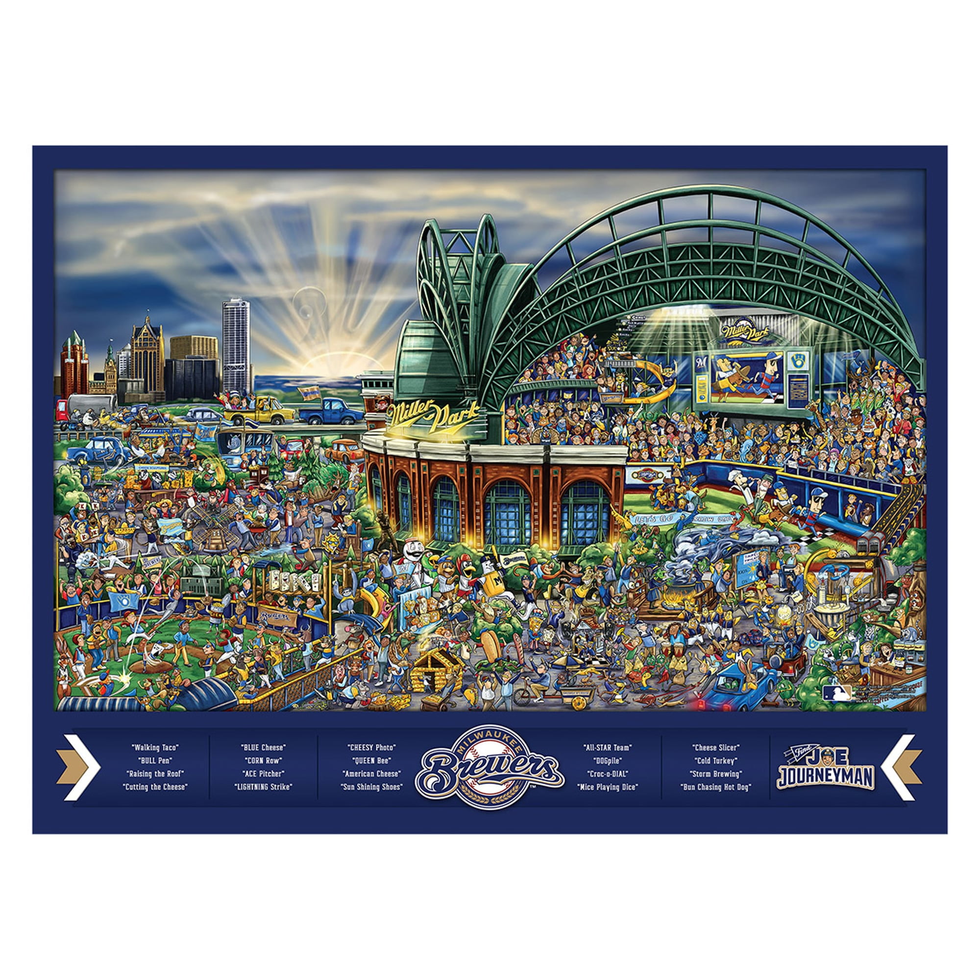 Milwaukee Brewers 500-Piece Joe Journeyman Puzzle - Walmart.com