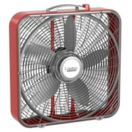 "Lasko 20"" Metal Blade Box Fan, 3 Speeds, Weather-Resistant, Portable ...