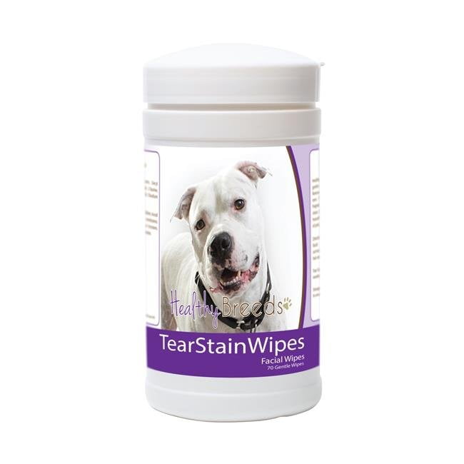 Healthy Breeds 840235180531 Pit Bull Tear Stain Wipes - 70 Count ...