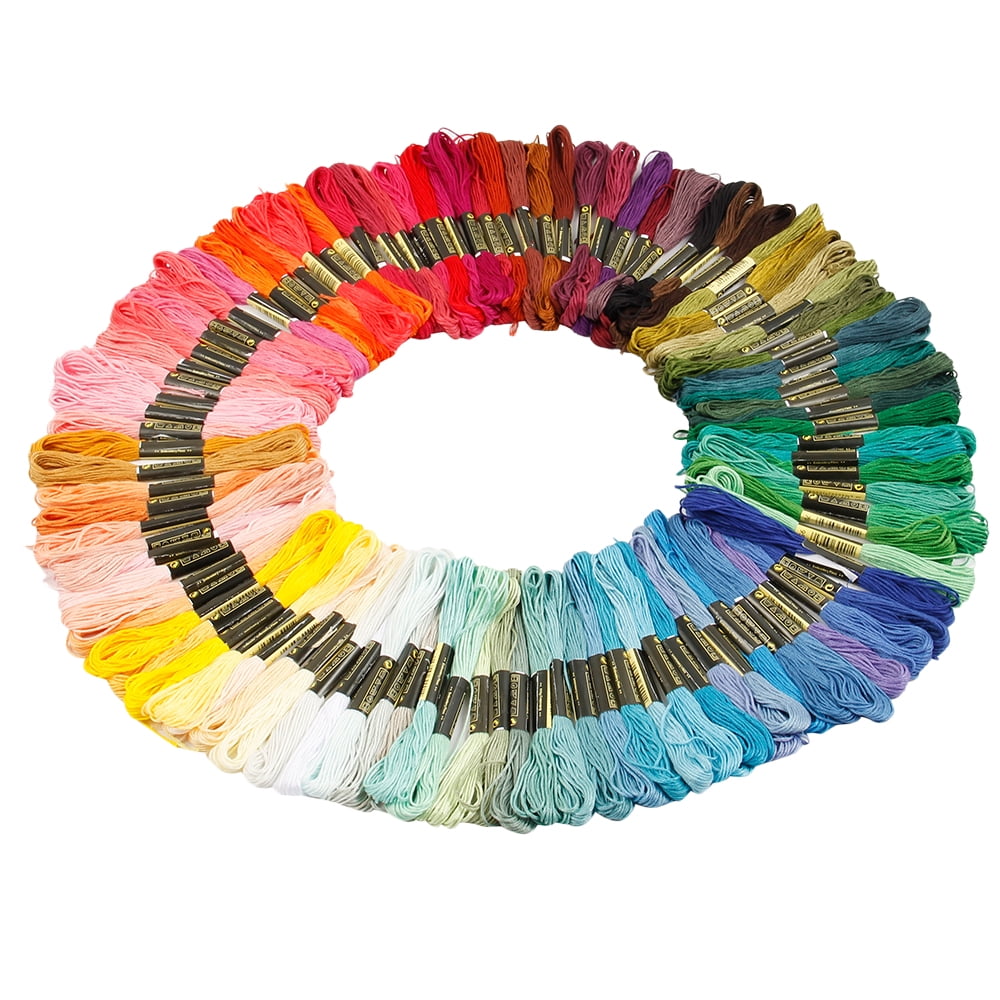 ODOMY 300/200/150/100 Colors Cotton DMC Cross Floss Stitch Thread ...