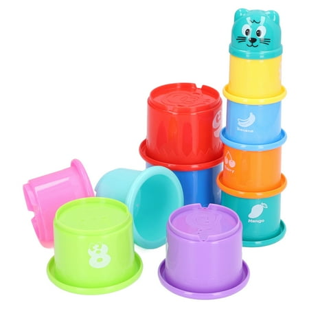 Gupbes Stacking Cups Toy Numbers Fruits Learning Different Color ...