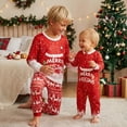 Christmas Family Pajamas Matching Set Letter Santa Hat Print Long ...