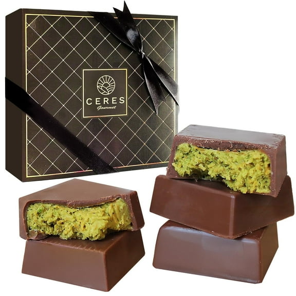 Ceres Gourmet Dubai Chocolate Kunafa Pistachio Bar, 7oz, Crispy Kunafe ...