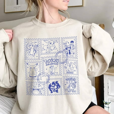 UPC 465620664306 - SWEATSHIRT PKM Characters Doodle Art Shirt ...