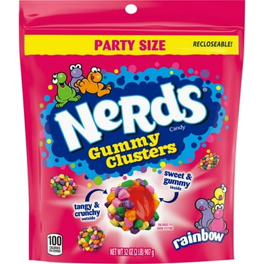 Nerds Gummy Clusters, Halloween Candy, Variety Mix Bag, 37.5 oz., 75 ...