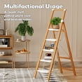5 Step Ladder, Portable Folding Ladder with Wide Pedal, Lightweight ...