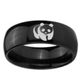 Animal Panda 8MM Black High Polish Dome Tungsten Men Ring - Walmart.com