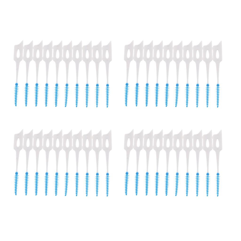 40pcs Silic pick Cleaner Floss Cleaning Tool - Walmart.com
