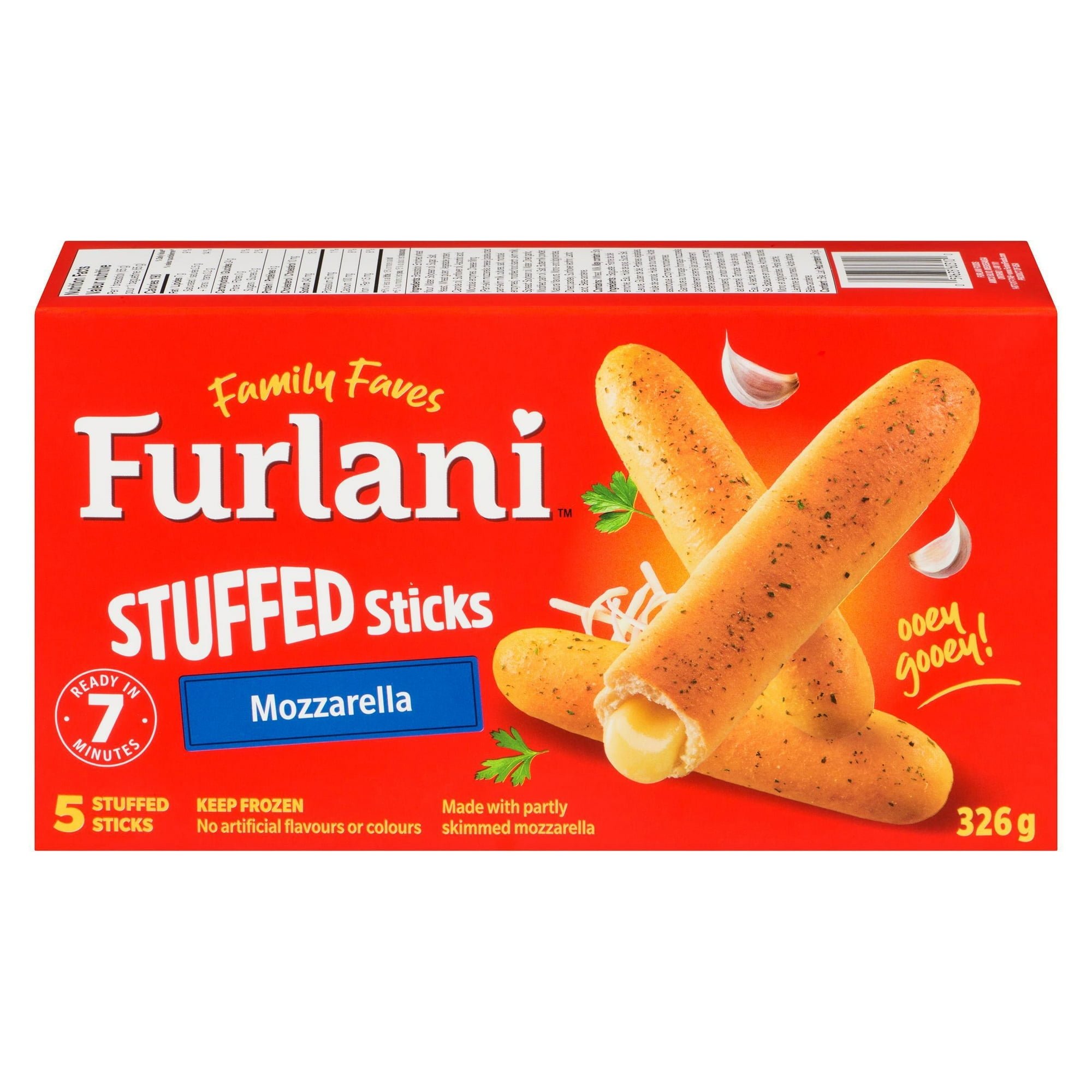 Click here for Furlani Mozzarella Stuffed Breadsticks 326 G prices