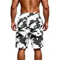 Domuza Men's Cargo Shorts Casual Elastic Waistband Drawstring Shorts ...