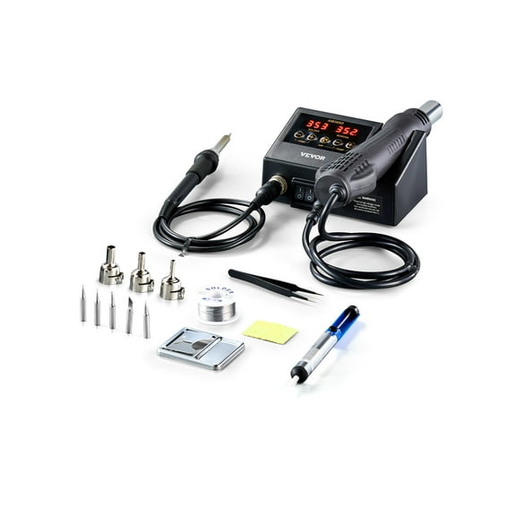 Soldering Station 8858 Portable Digital Hot Air Gun BGA Rework Solder ...
