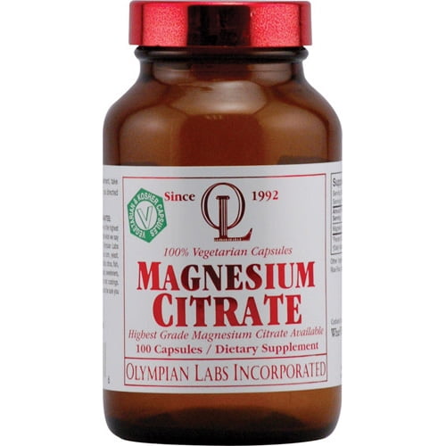 Olympian Labs Magnesium Citrate 300 Mg Capsules - 100 Ea, 3 Pack ...