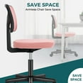 Seizeen Comfortable Cute PU Office Chair, Adjustable Bling Desk Chair ...