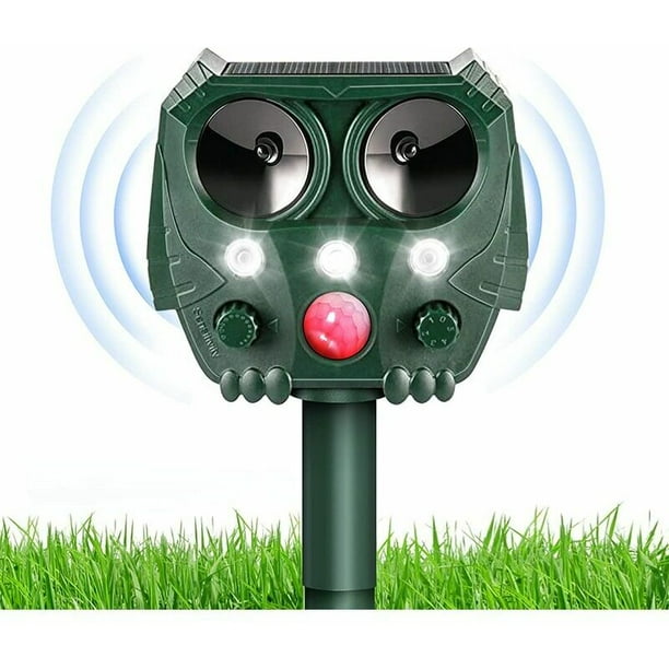 Répulsive Chat Solaire Ultrason Et Flash Anti Chats Pour Chats, Chiens ...