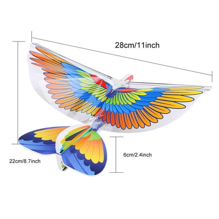 Spptty Remote Control Bird,2 Types Flying RC Birds Eagle Parrot Kids ...