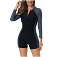 Ahuyic Womens One Piece Swimsuits,Womens Sports Wind Color Matching ...