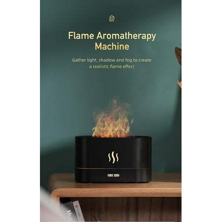 Creative simulation flame aromatherapy machine home office desktop 3D ...