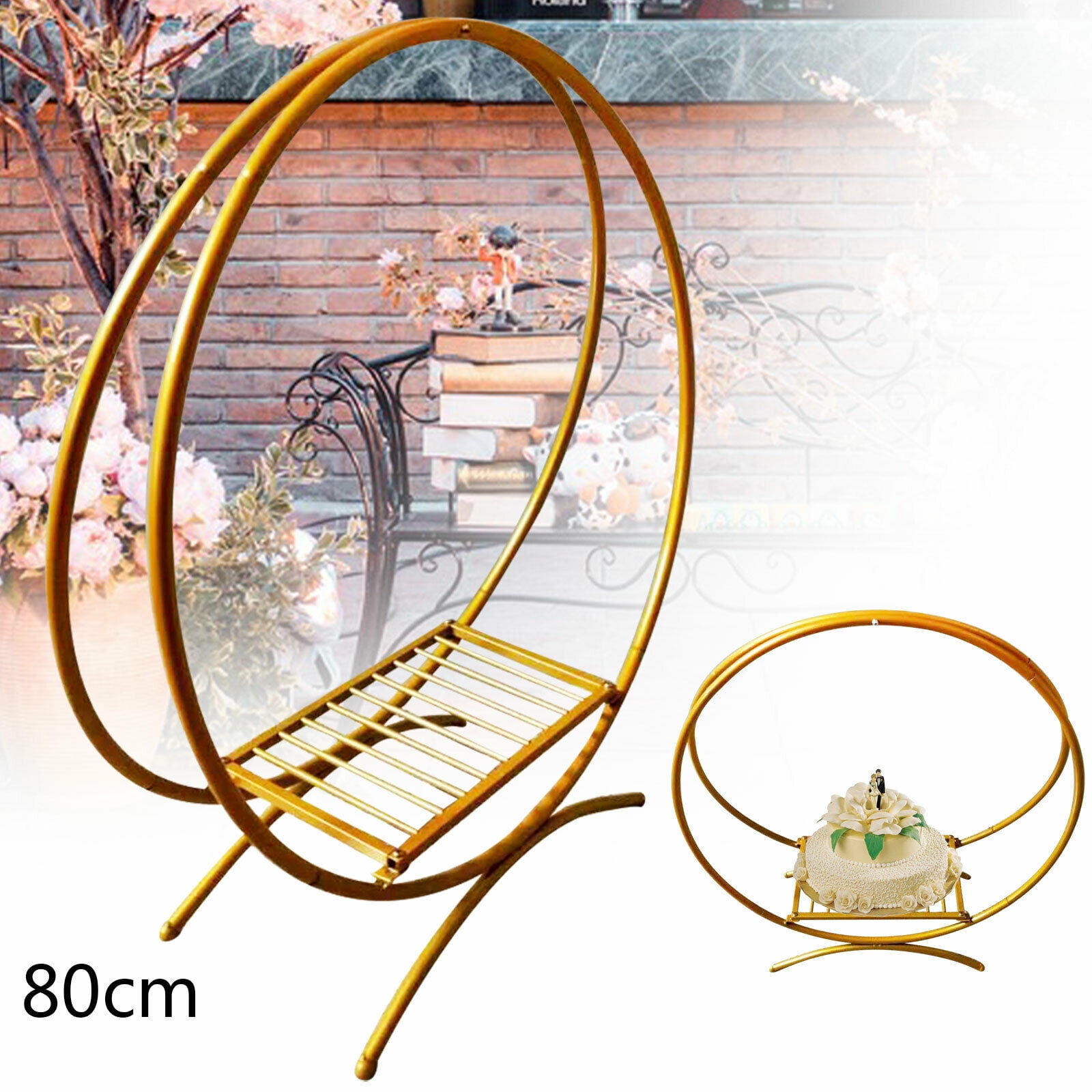 FETCOI Wedding Cake Stand Flower Stand Floral Hoop Wedding Decor for ...