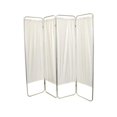 Standard 4-Panel Privacy Screen, vinyl, white, 6 mm thick - Walmart.com