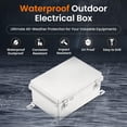 1-Pack IP67 Waterproof Junction Box, Outdoor Electrical Project ...