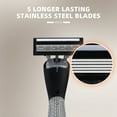 Venoro 5-Blade Men's Shaver, Great Value Travel Pack with 1 Handle & 8 ...