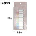 4pack 800Pcs Sticky Index Tabs Page Markers,Writable Transparent Sticky ...