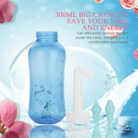 Nose Wash System, 300ML Adults Children Pressure Irrigation Nasal ...