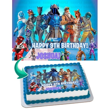 Fortnite Battle Royale Edible Cake Image Topper Personalized Picture 1/ ...