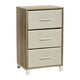 Household Essentials 3 Drawer Dresser, Narrow Storage Chest, Multi ...