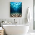 Blue Ocean Canvas Wall Art for Living Room, Underwater World Clear ...