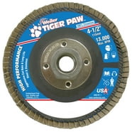 TIGER X Flap Disc, 4 1/2 in Angled, 60 Grit, 5/8 in - 11 Arbor ...