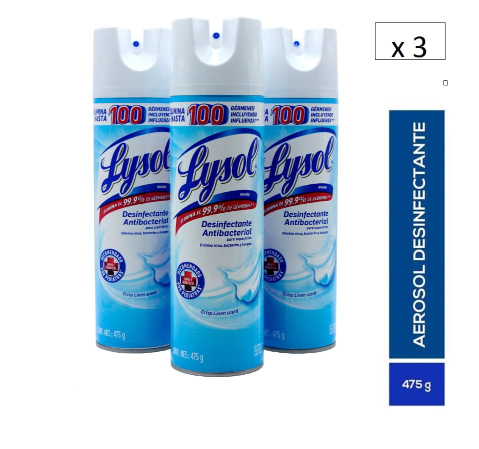 Paquete de 3 Lysol de 475 g c/ u Elimina el 99 % de germen es Lyson ...