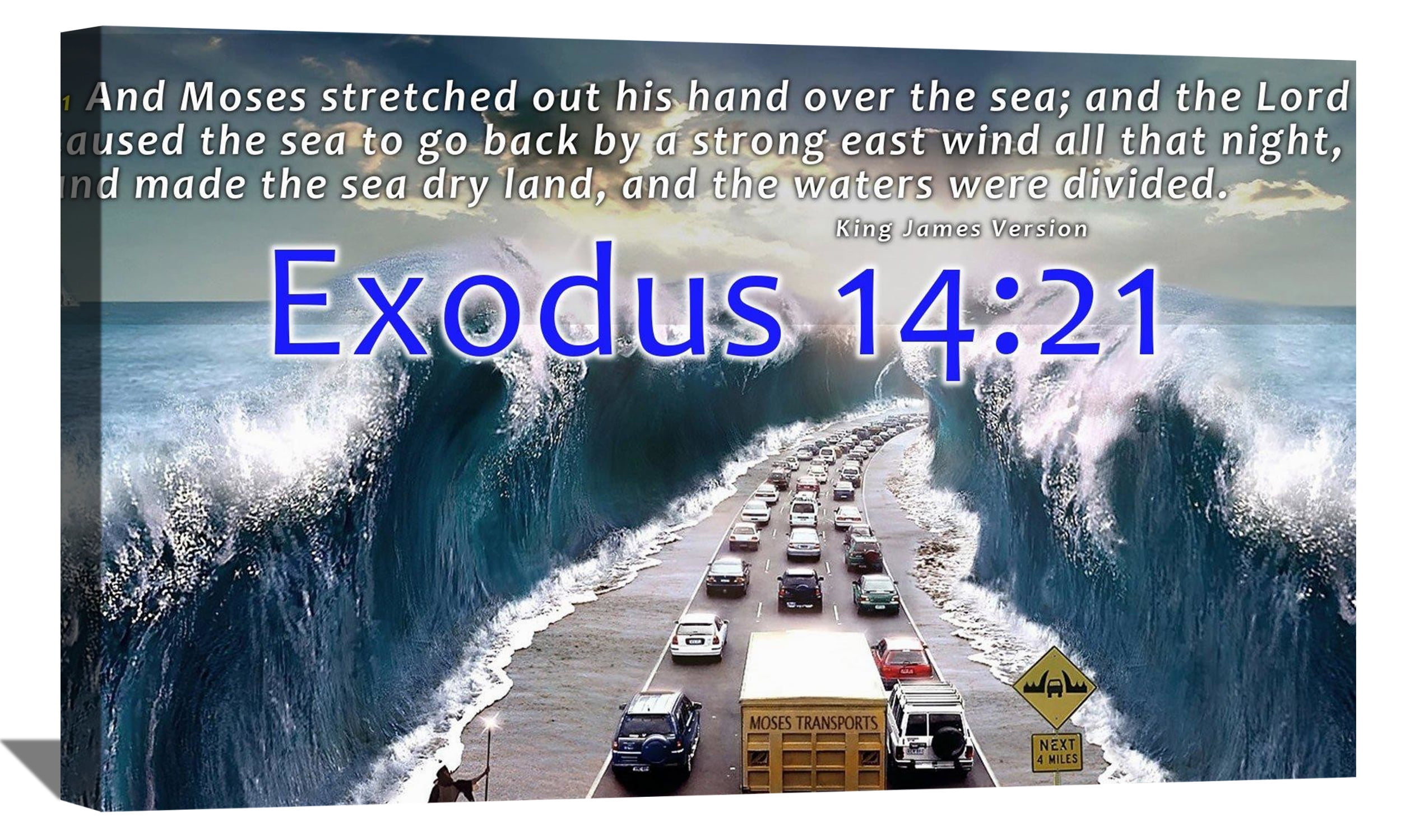 Exodus Inspirational Christian Artwok Bible Verse Quotes Canvas Art For ...