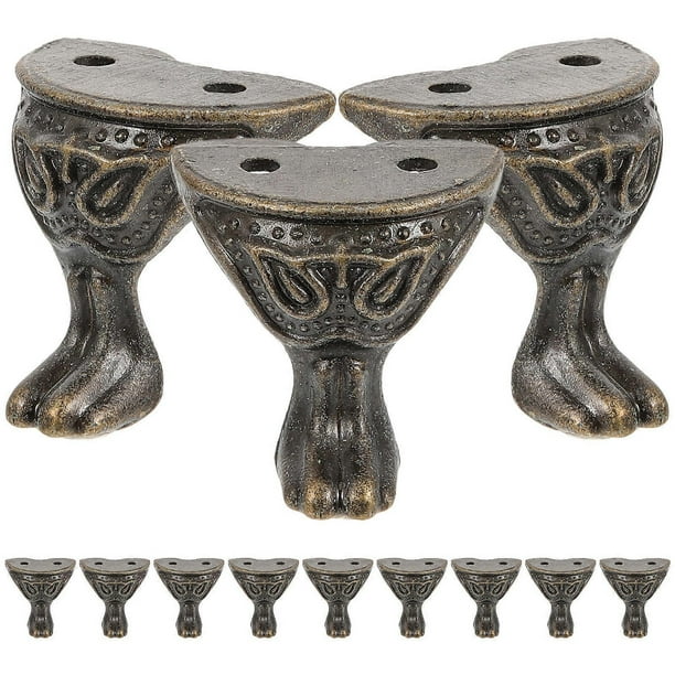 Jewelry Box Hardware Feet Decorative Wood Case Leg Foot Protective Dark ...