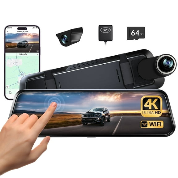MAGELLAN DR45 Dash Cam Front and Rear, True 4K + 2K UHD Car Camera with ...