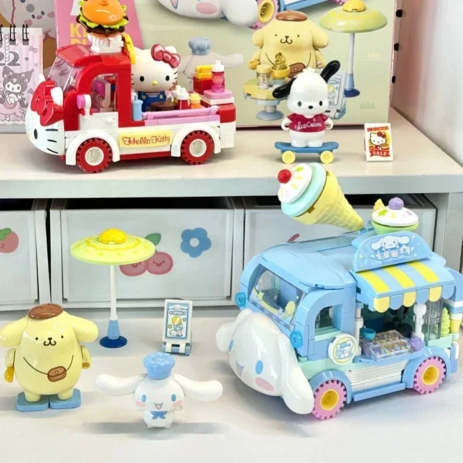 Bloques de construcción Keeppley Sanrio Mini Car Hello Kitty ...