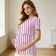 AKOEE Women's Maternity Tops Colorblock Soft Double Layer Breastfeeding ...