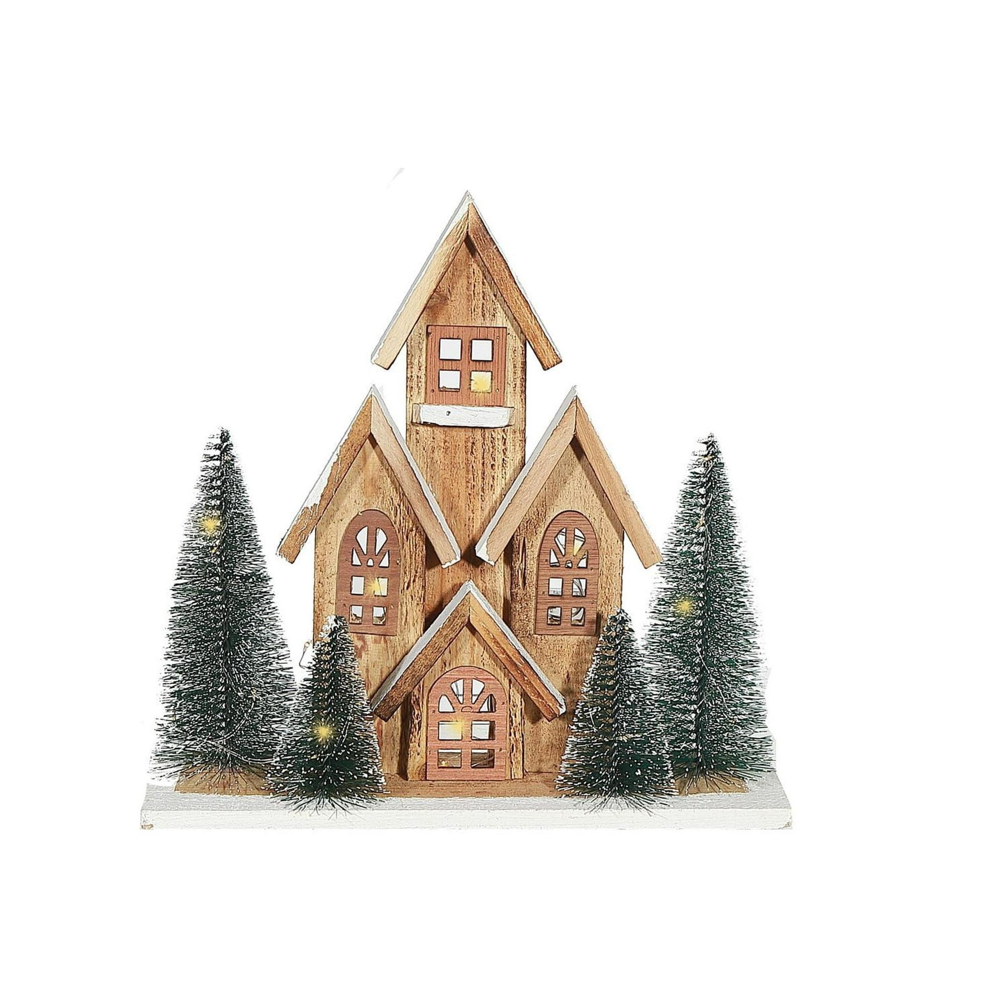Click here for Ih Casadécor Led Wooden House Brown 12.40 prices