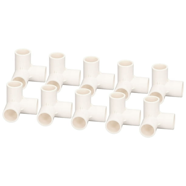 10PCS 3 Way Pipe Fittings 25mm PVC Pipe Connector 3 Ways Elbow Corner ...
