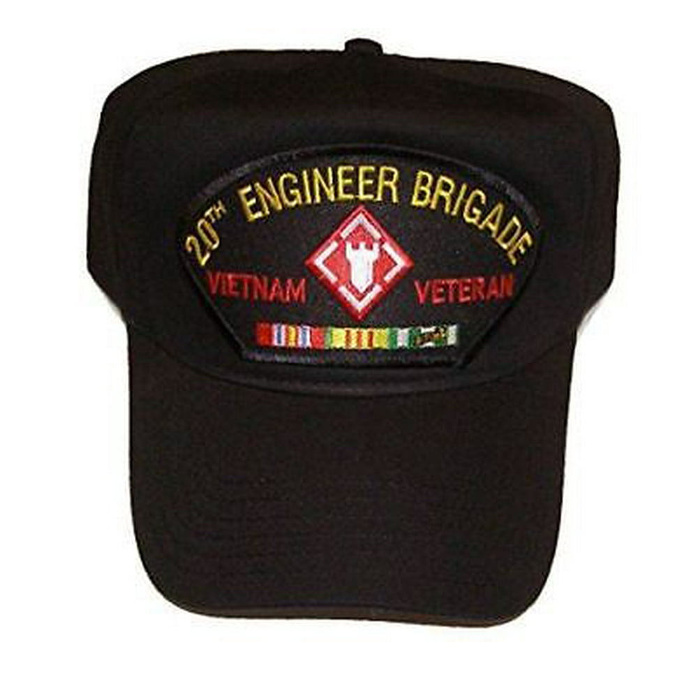 US ARMY 20TH ENGINEER BRIGADE VIETNAM VETERAN HAT CAP W/ CAMPAIGN ...
