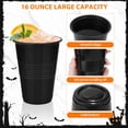 50 Pack Disposable Plastic Cups 16 Oz Solid Color Drinking Cups Party ...